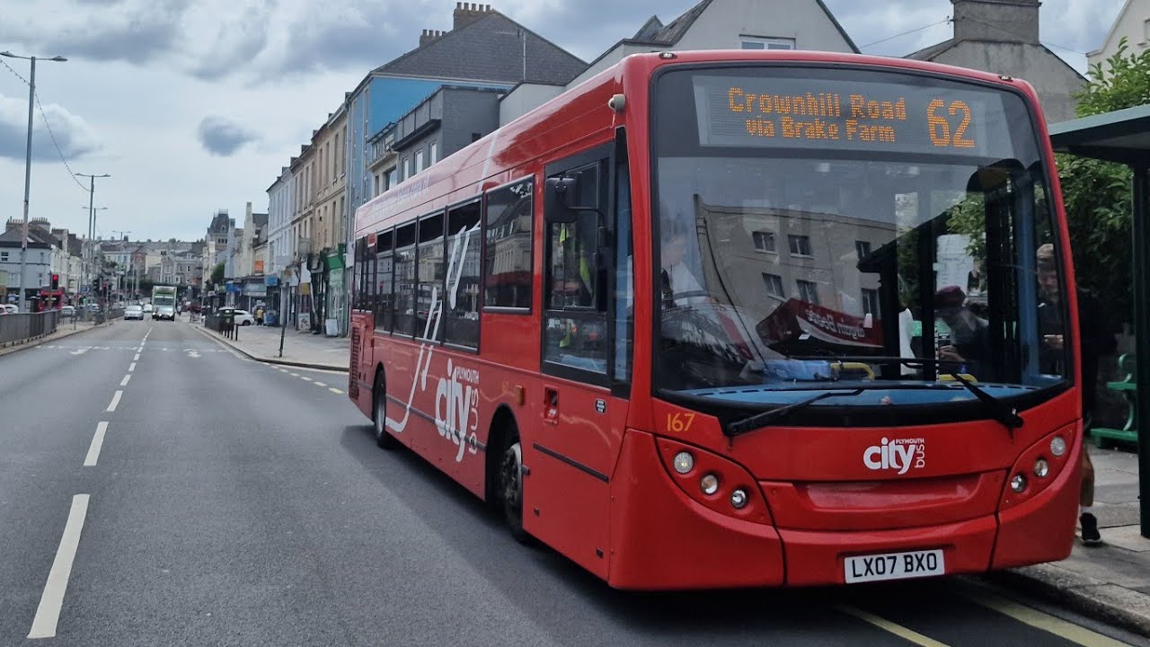Plymouth Citybus Enviro 200 Dart LX07 BXO (167) on 62 to Honicknowle ...