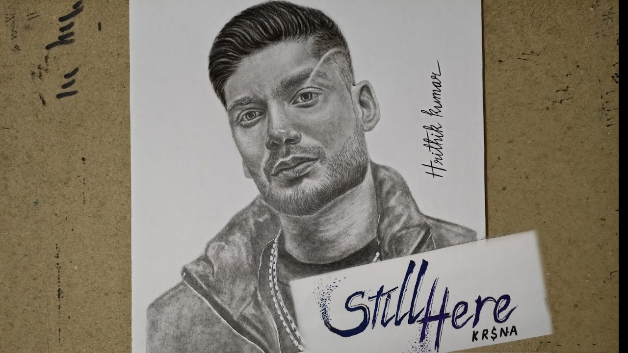 Indian Hip Hop Rapper KR$NA Pencil Drawing | Krsna Rapper Drawing ...