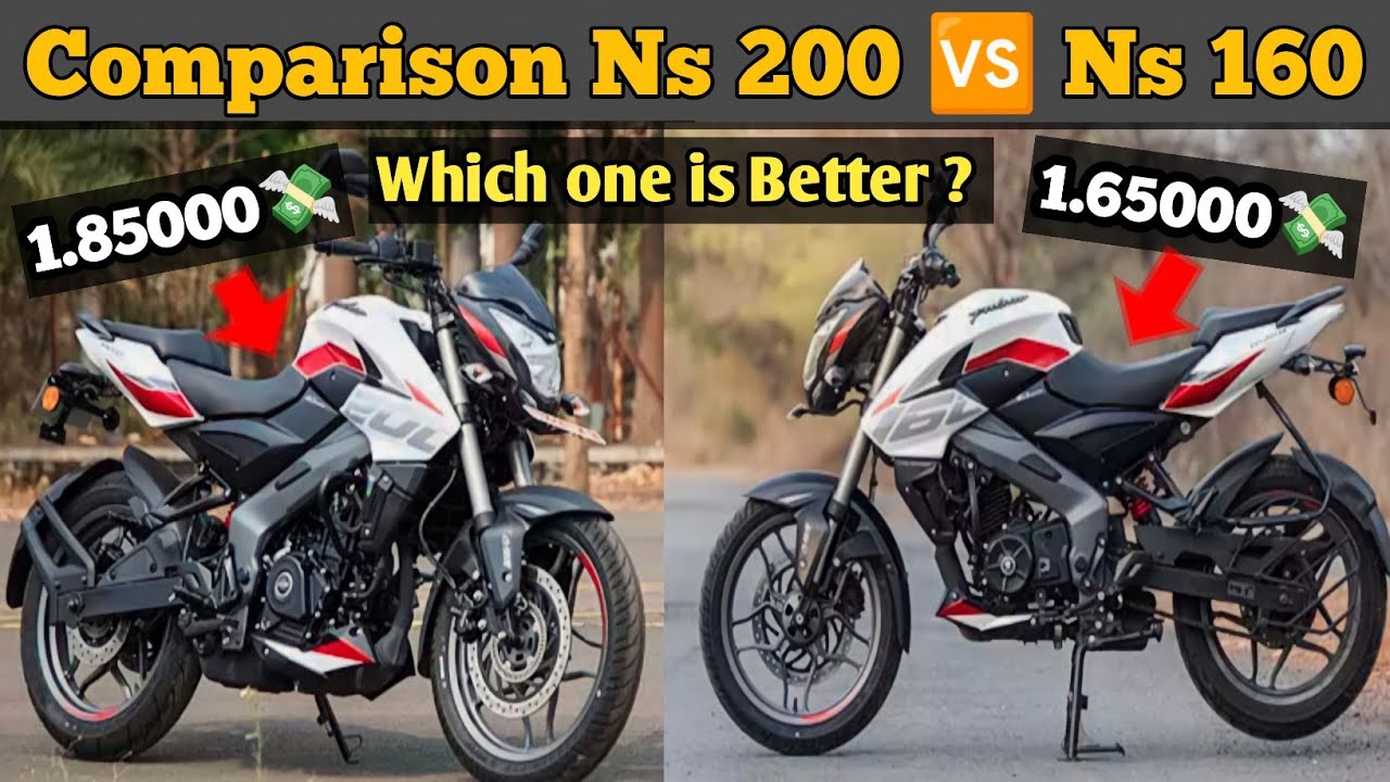 Full Comparison Ns 200 vs Ns 160 | Mileage Specifications Details ...