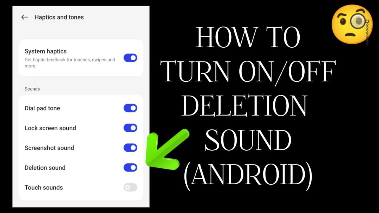 How To "Turn On/Off Deletion Sound(Android)" || Tech Issues Solutions ...