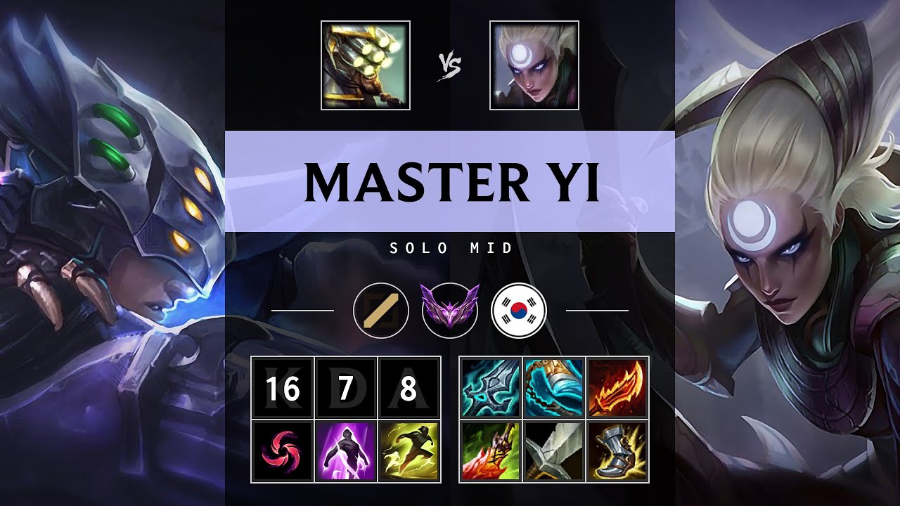 Master Yi Mid vs Diana - KR Master Patch 25.05 - YouTube