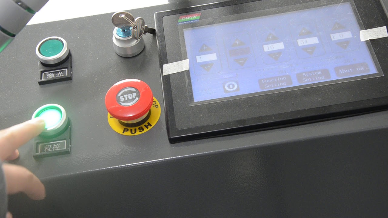 manual for operate 500W handheld laser welding machine - YouTube