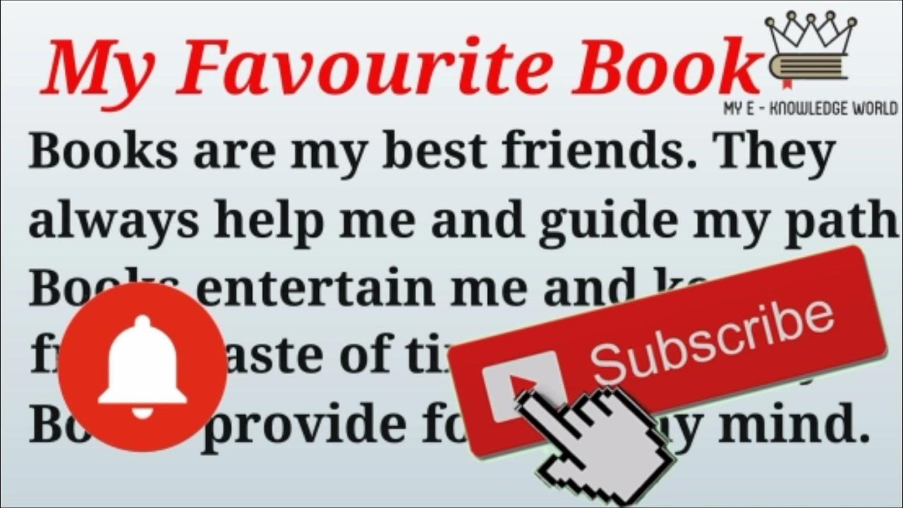 My Favourite Book Essay | My Favourite Book Paragraph | Paragraph on My ...