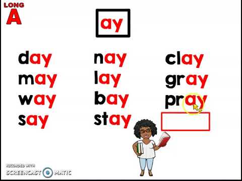 Phonics Lesson Long a - YouTube