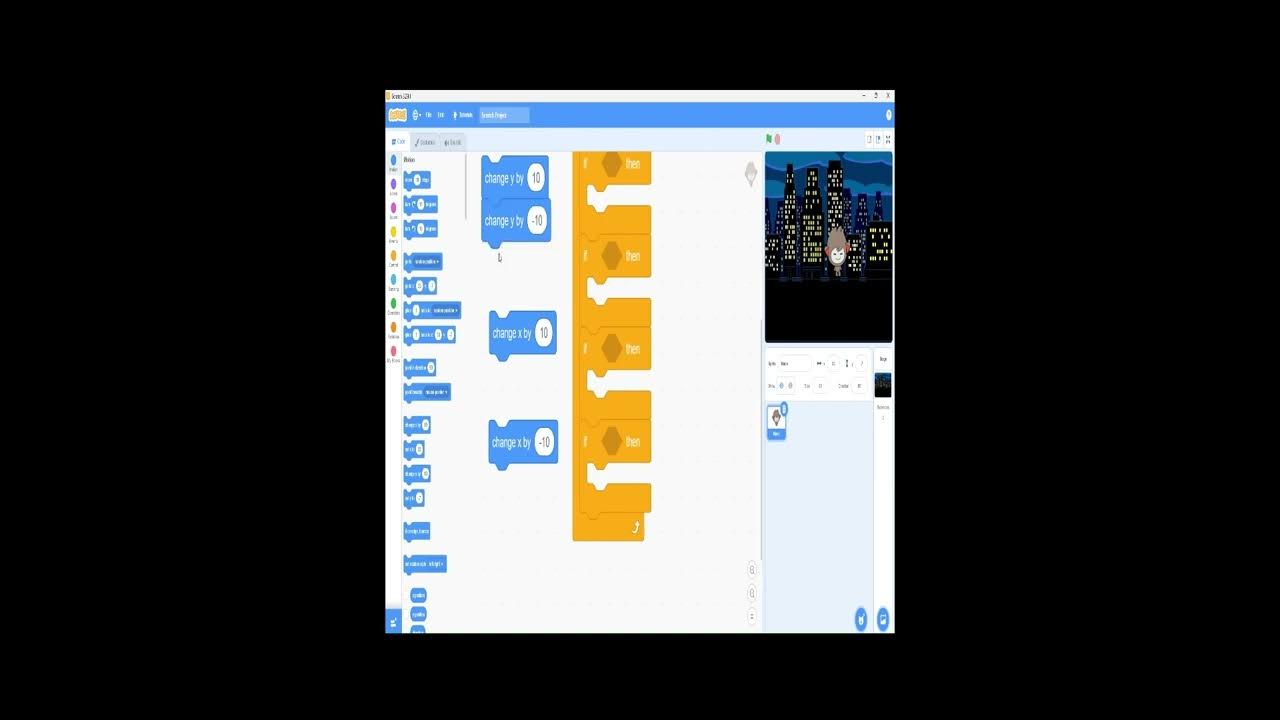 how to make simple move script on scratch #scratch - YouTube