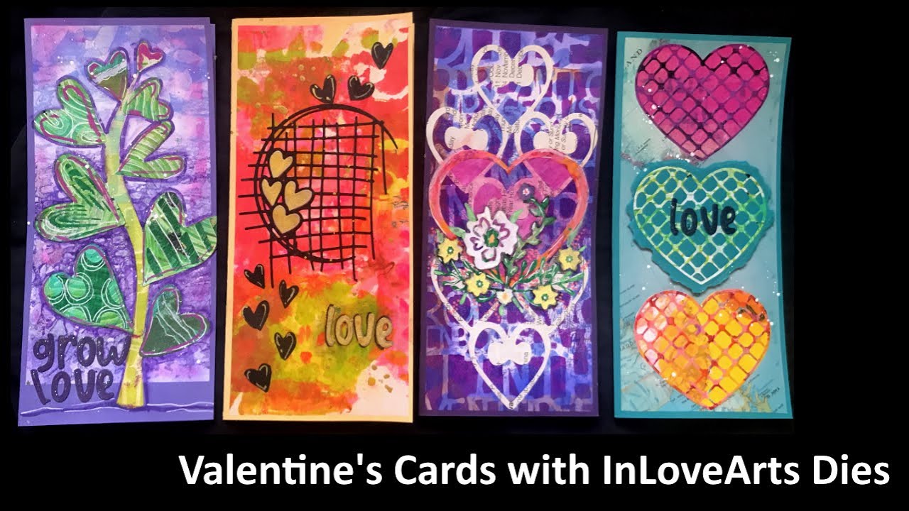 Valentine Cards with InLoveArts.com Metal Dies - YouTube