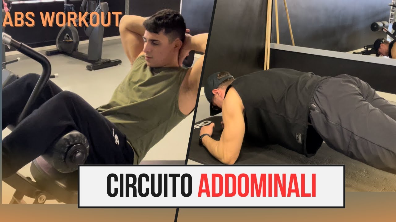 CIRCUITO ADDOMINALI | Allenamento completo addominali scolpiti - YouTube
