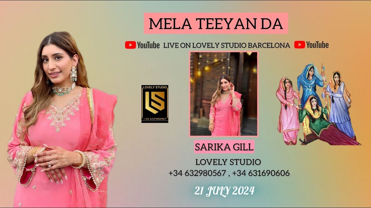 🔴 LIVE || MELA TEEYAN DA 2024 || BARCELONA SPAIN || LOVELY STUDIO ...