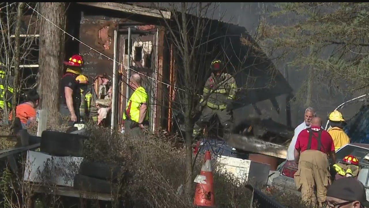Crews sent to large house fire in Negley - YouTube