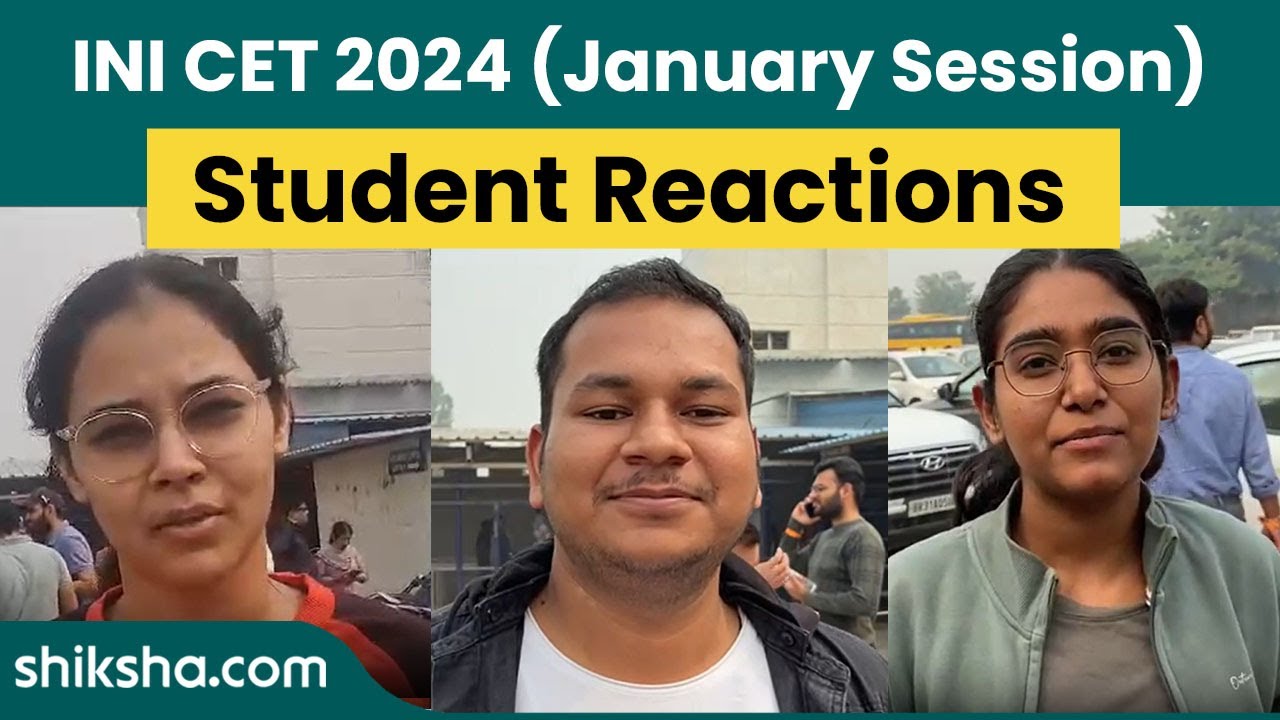 INI CET 2024 Analysis | Student Review & Paper Analysis - YouTube