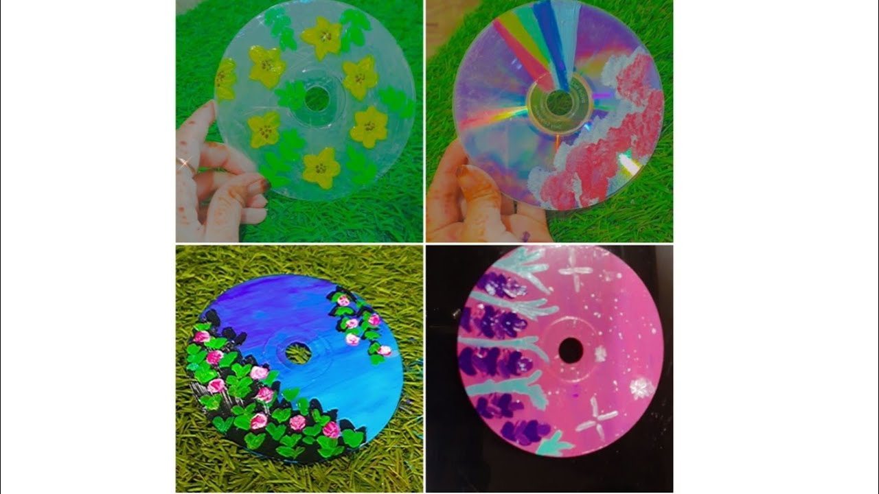 FOUR TYPES OF DVD PAINTING | AESTHETIC | PAINTING TUTORIAL | - YouTube