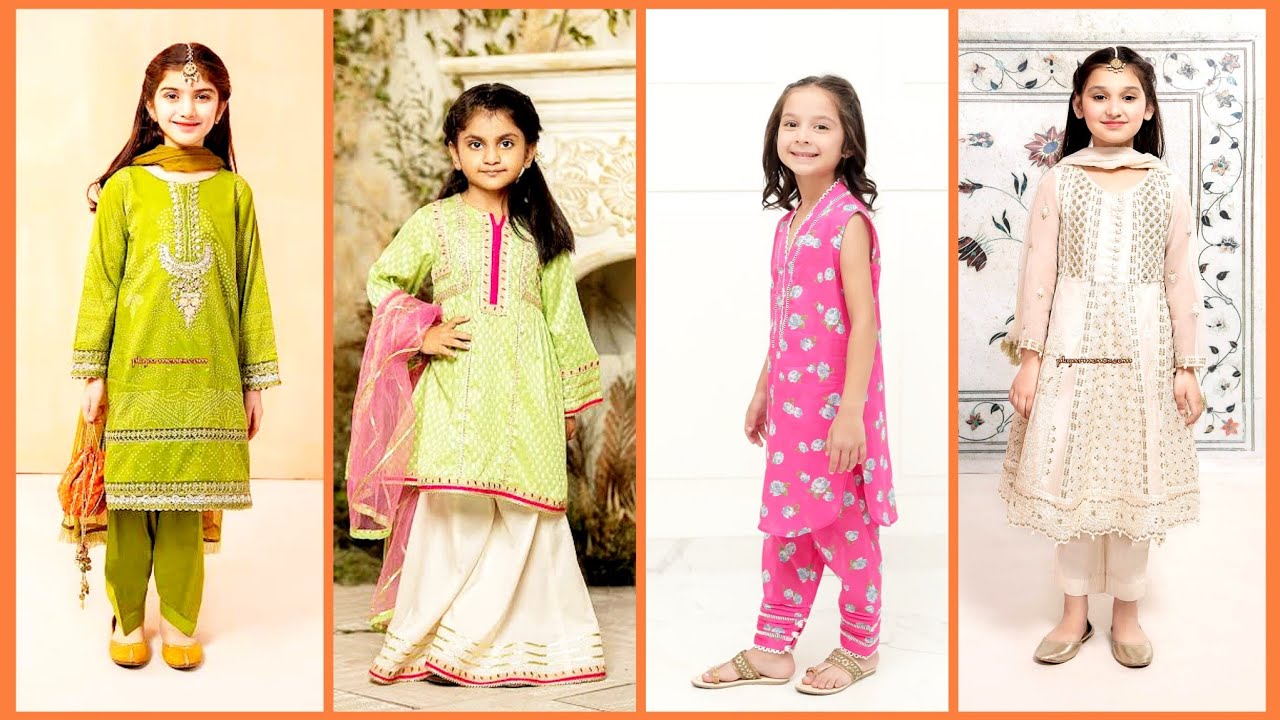 Shalwar Kameez Pakistani Child Eid Dresses / Eid Dress Designs for Kids ...