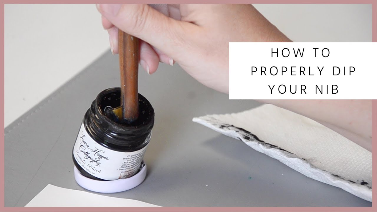 How to Properly Dip Your Nib - YouTube