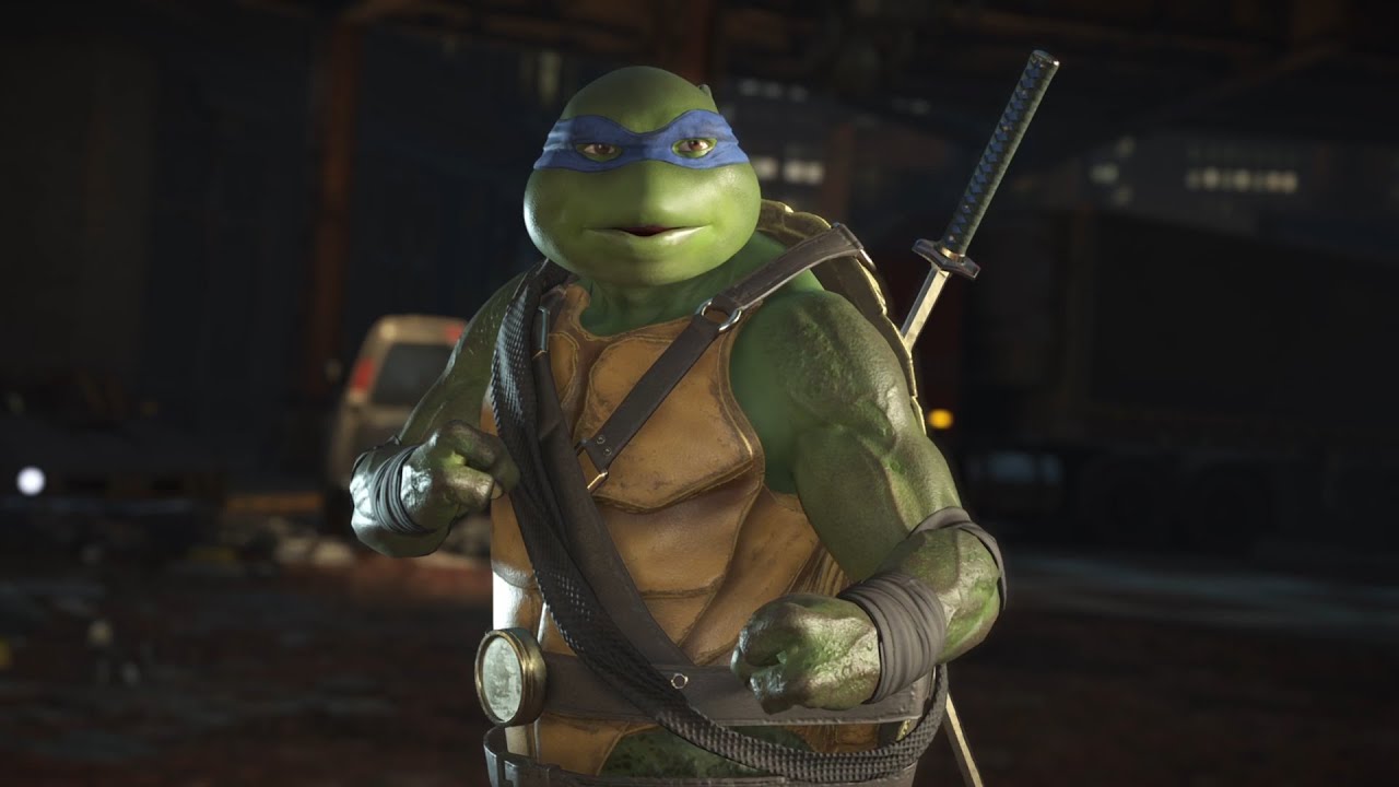 Batman vs Leonardo TMNT Injustice 2 4K - YouTube