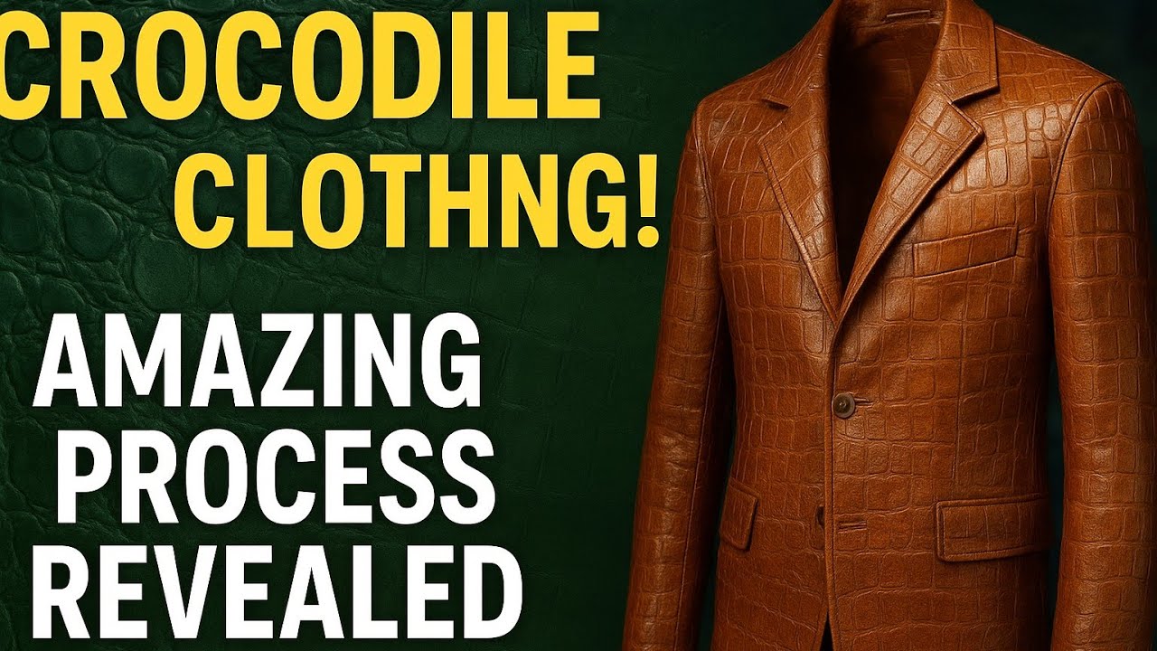 The Amazing Process Of Making Exquisite Clothes From Crocodile Skin ...