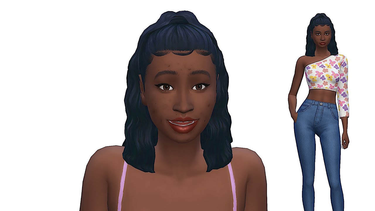 Tia Chapa The Sims 4: Create A Sim With CC Links - YouTube