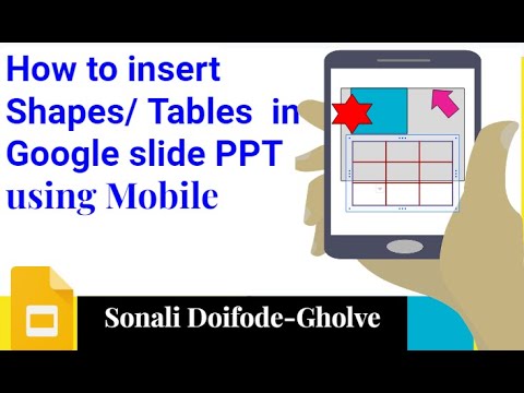 Insert shapes, images, Tables inside Google presentation| Insert table ...