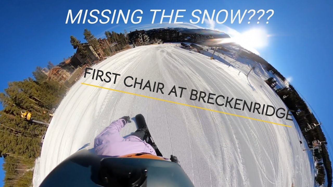 INCREDIBLE FIRST CHAIR RUN!! Snowboarding at Breckenridge, Co. - YouTube