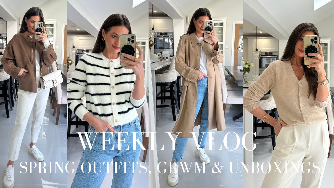 WEEKLY VLOG | SPRING OUTFITS HAUL, GRWM & UNBOXINGS - YouTube