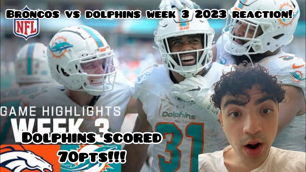 DOLPHINS SCORED 70PTS😱! Denver Broncos vs. Miami Dolphins Game ...
