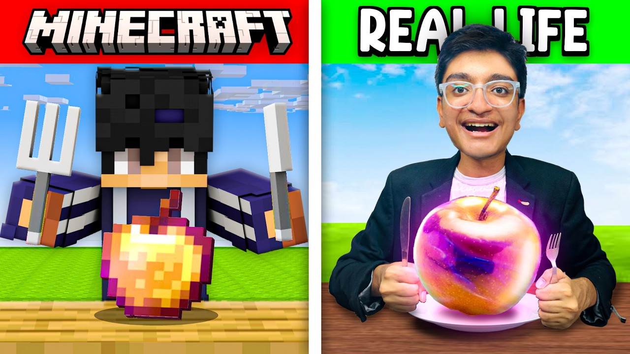 Trying To Eat EVERY Minecraft Item in Real Life..! - YouTube