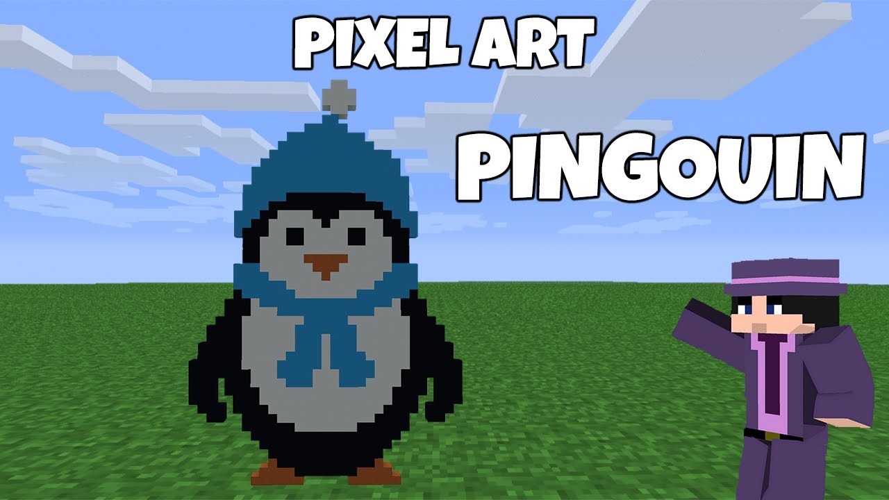 [TUTO] Comment faire un Pingouin en pixel art sur Minecraft 🐧 - YouTube