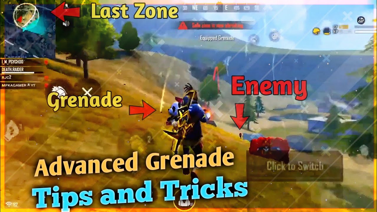5 Pro Grenade Tips and Tricks, Ranked game tips Garena Free Fire by ...