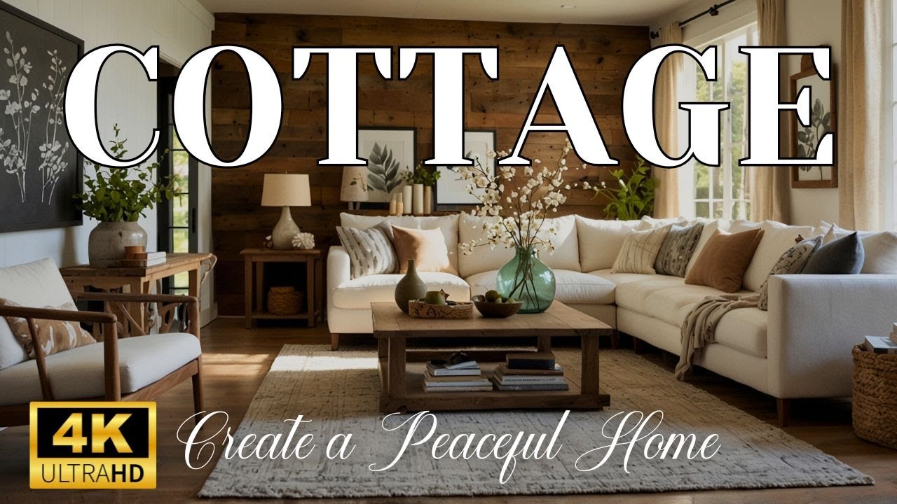 4K | Modern Cottage: How to Create a Peaceful Home - YouTube