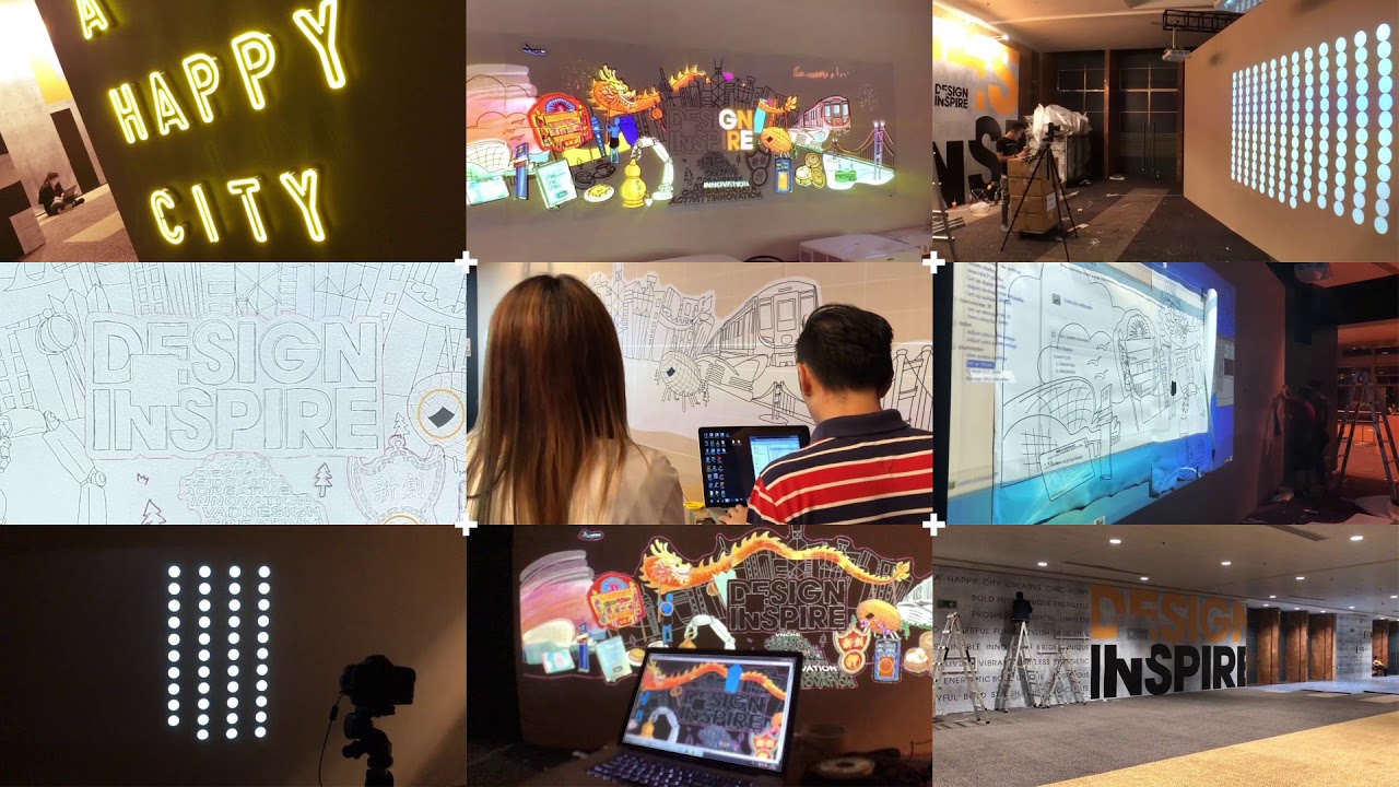 Interactive Touch Wall - Design Inspire 2018 - YouTube