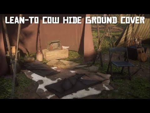 Red Dead Redemption 2 Other Crafting Upgrades : Lean-To Cow Hide Ground ...