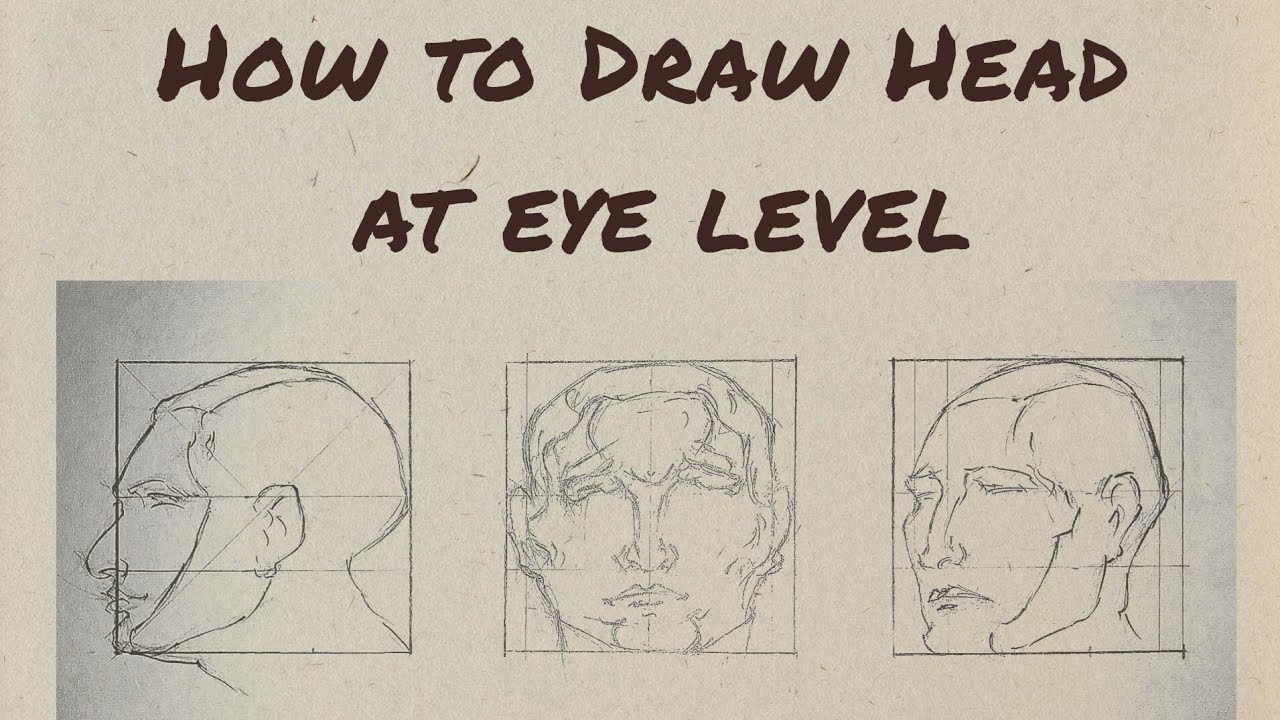 How to draw head Part - 1| Head at eye level easy - YouTube