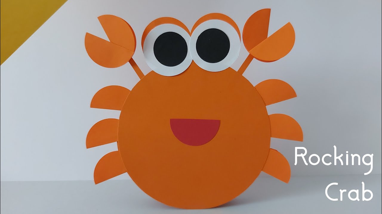 How To Make Easy Rocking Crab For Kids / Easy Paper Crafts / Nursery ...