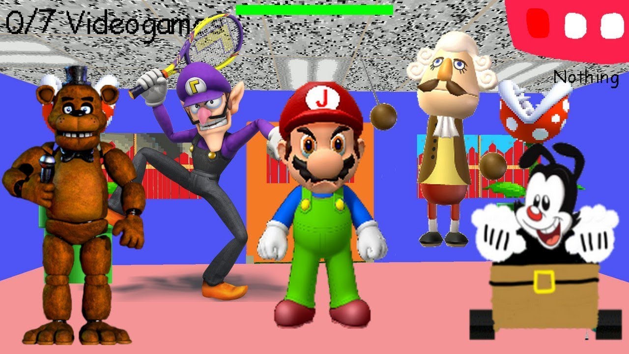 Jario's Basics in Videogames and Cartoons 1.2.0 (Baldi's Basics 1.4.3 ...