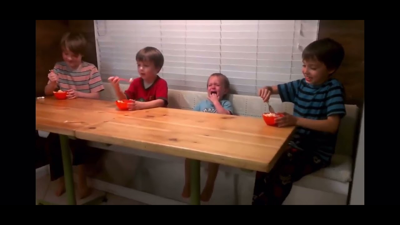 Baby throwing tantrum because no ice cream for not eating his dinner 😂😂 ...