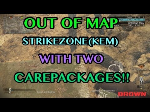 Call Of Duty Ghost: Out Of Map StrikeZone(KEM) With 2 CarePackages! -Glitch Tutorial- - YouTube