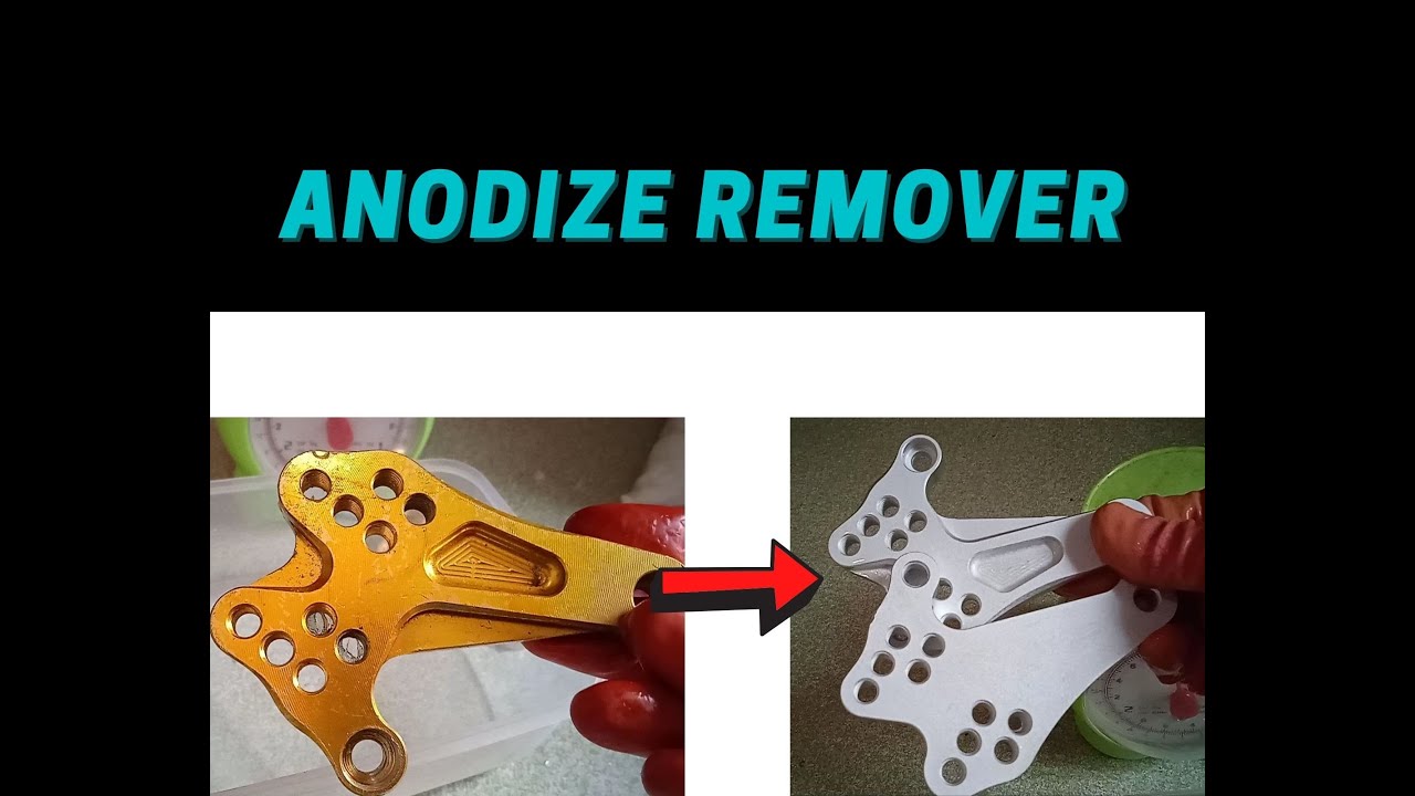 Using this liquid, the anodize color will fall off immediately. - YouTube