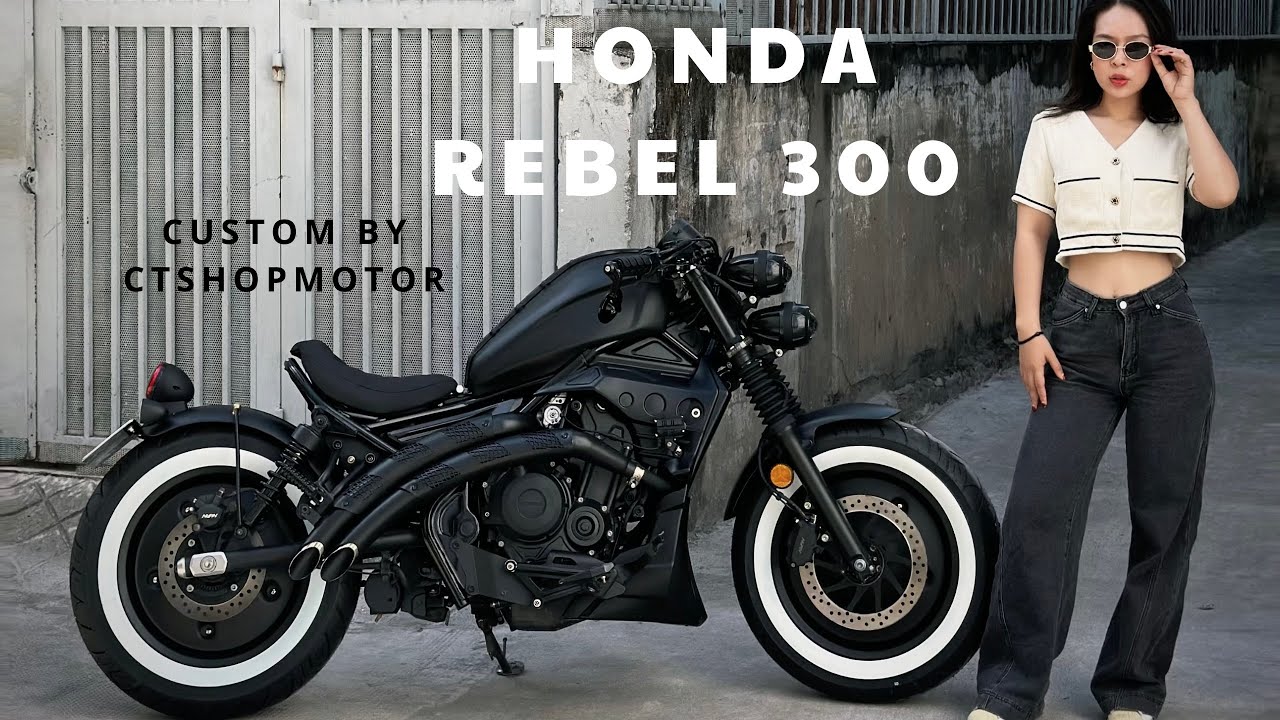 HONDA REBEl 300 custom by CTSHOPMOTOR #rebel300 #rebel500 - YouTube