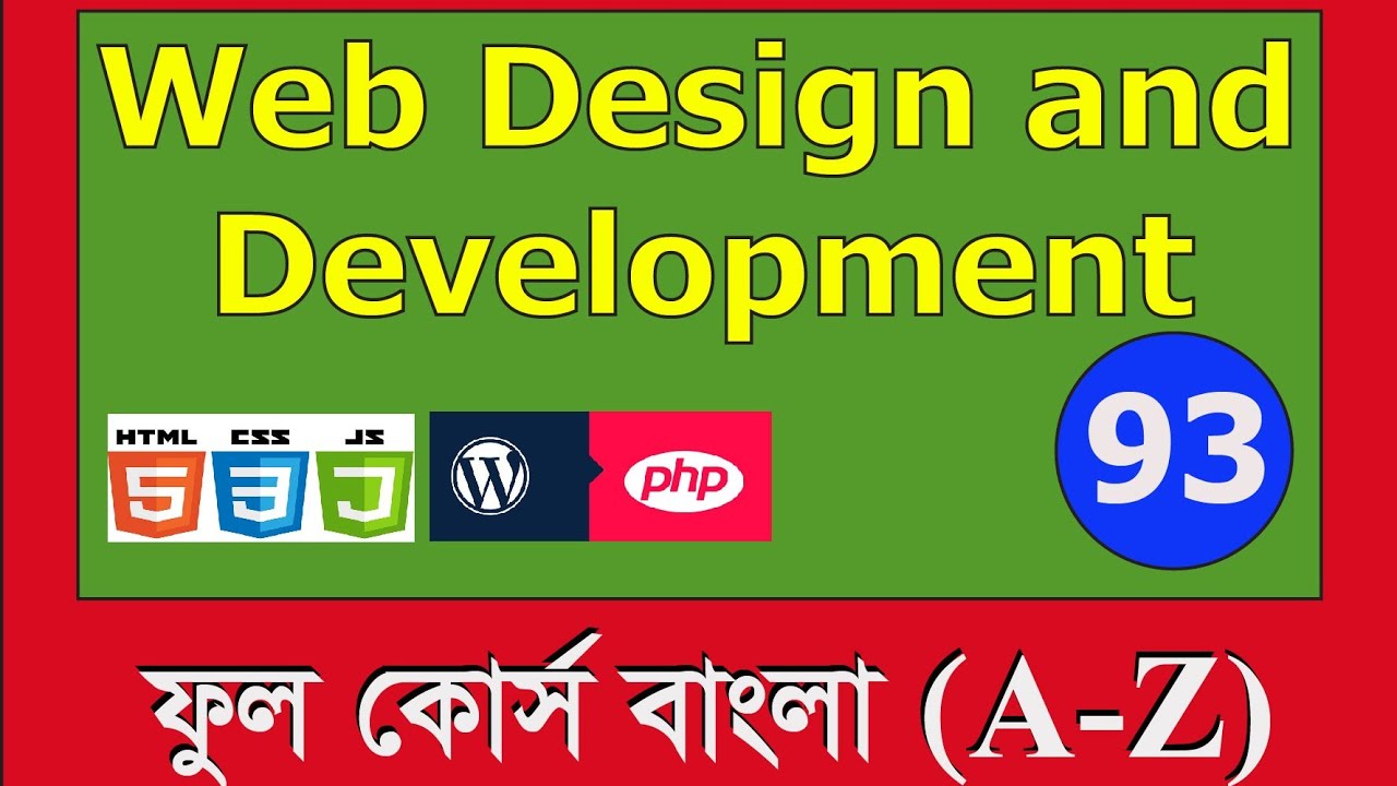 Wordpressthemedevelopmentbanglatutorialpart93mp4 Youtube