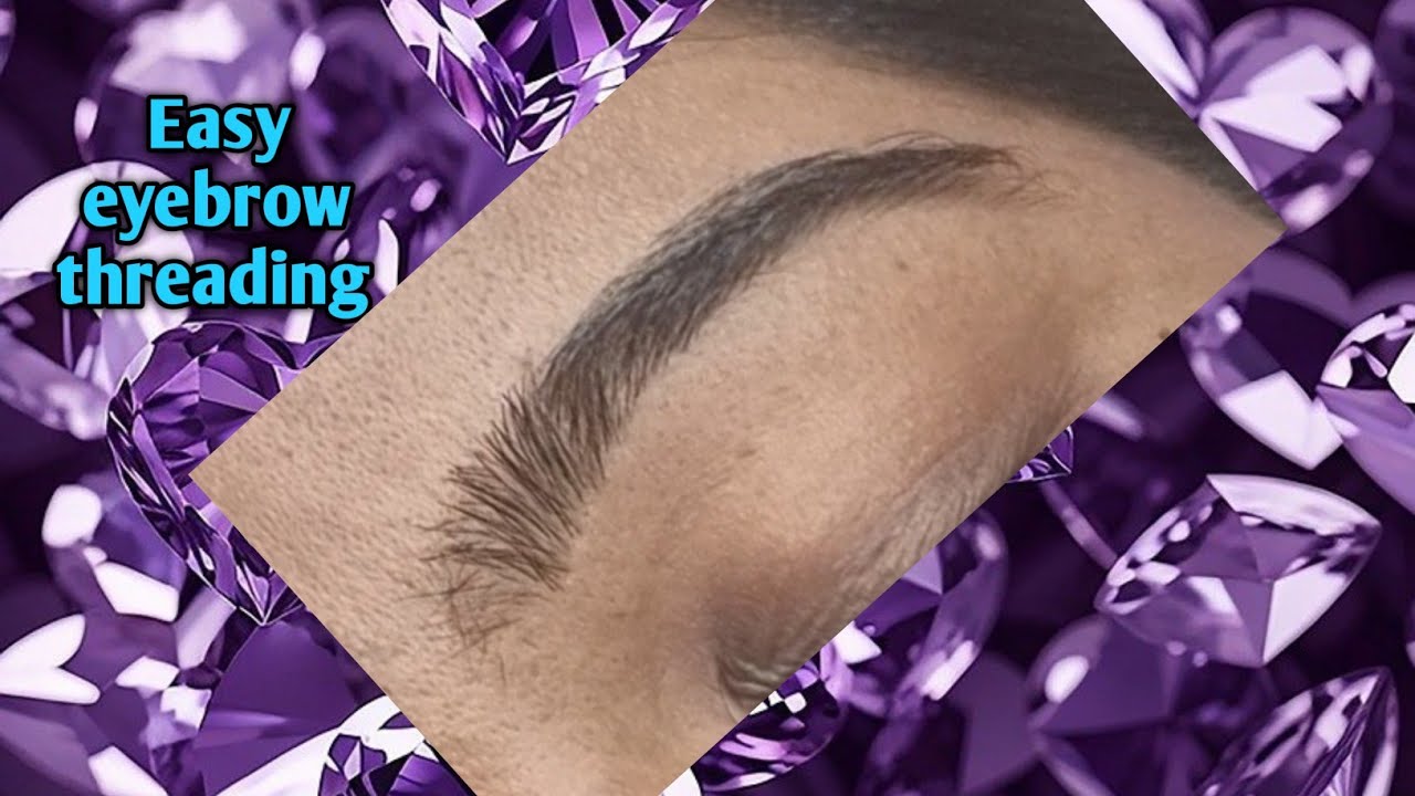 Perfect eyebrow threading - YouTube