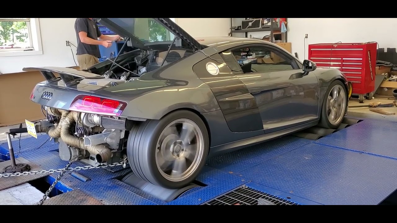 Twin Turbo Audi R8 V10 dyno - YouTube