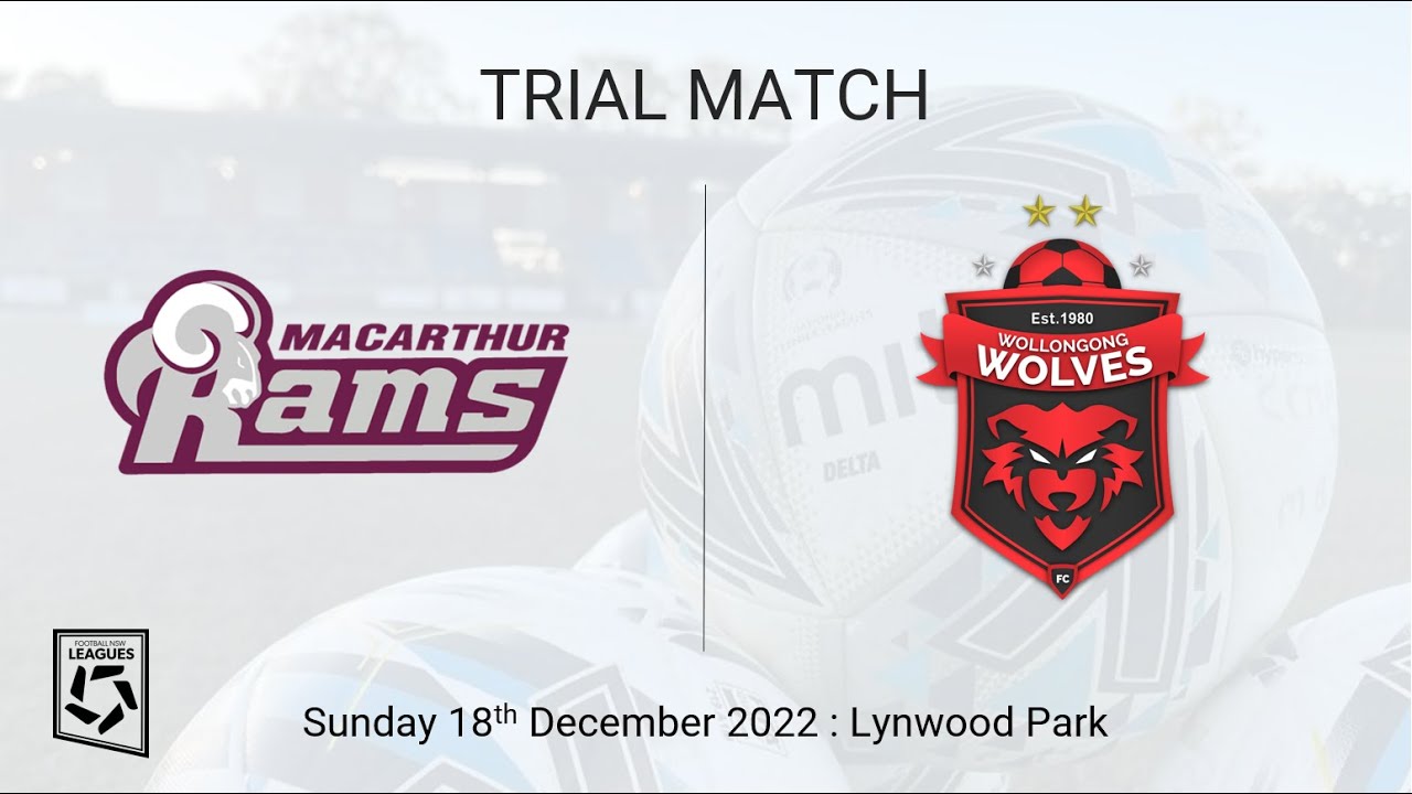 U15 Trial | Macarthur Rams FC v Wollongong Wolves FC - YouTube