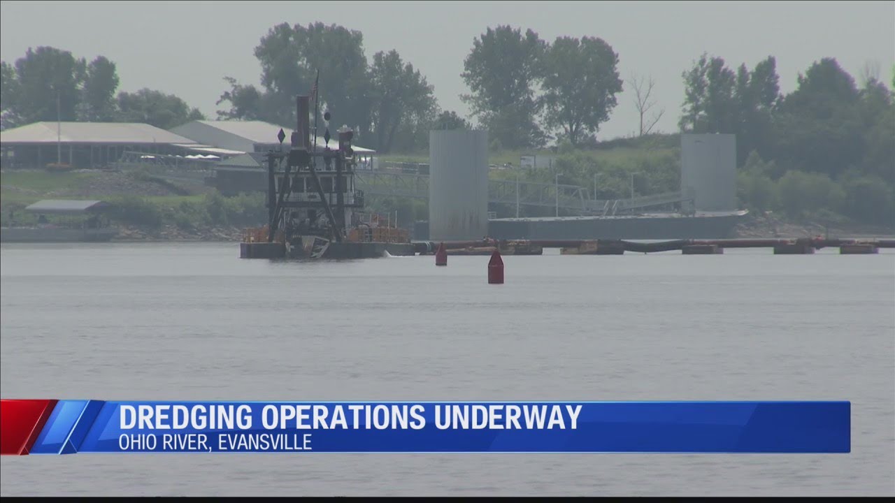 Ohio River dredging underway - YouTube