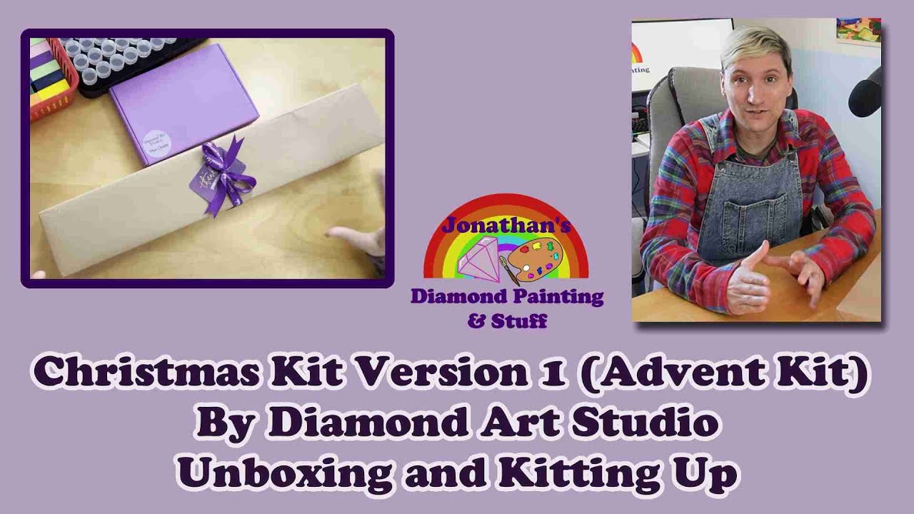 Christmas Kit Version 1 by Diamond Art Studio (AKA Advent Kit) UNBOXING ...