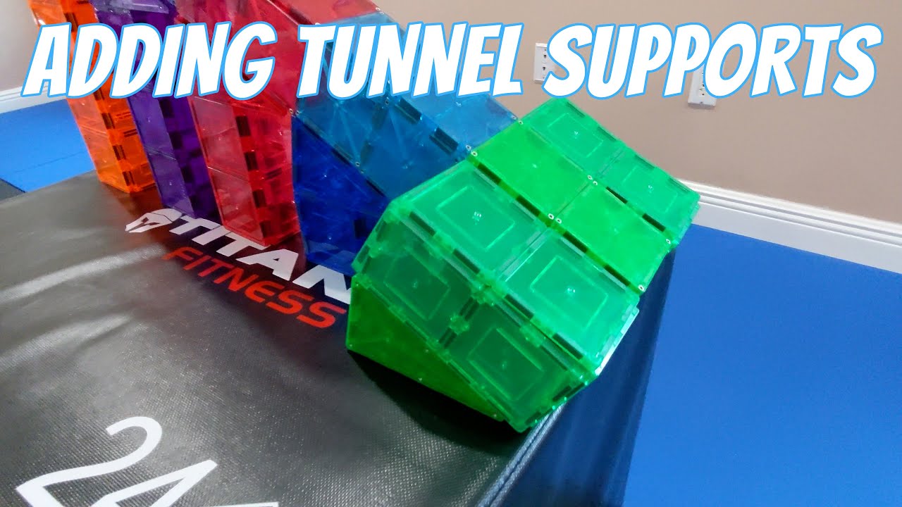 How to add supports to the magnet tiles ramp tunnel for increased ...