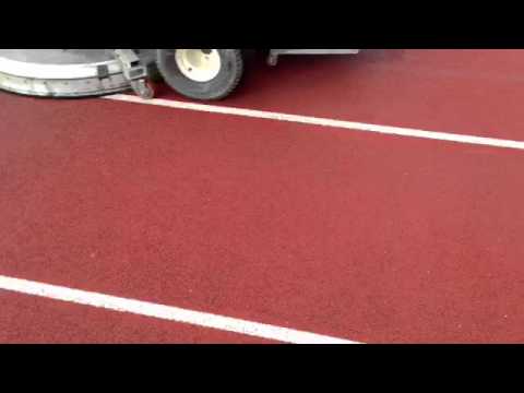 White Line Services Track Cleaning Machine - YouTube