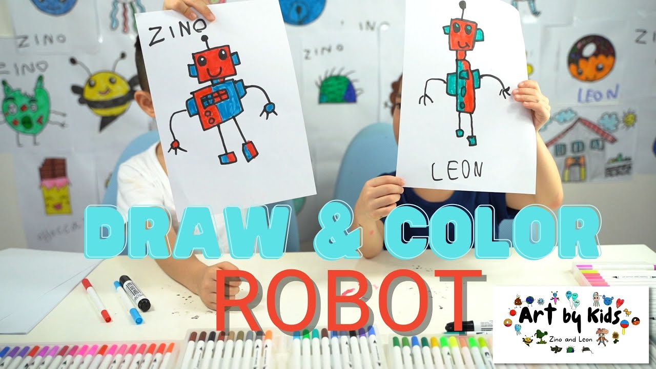 Robot!!!! ART FOR KIDS, ART BY KIDS - YouTube