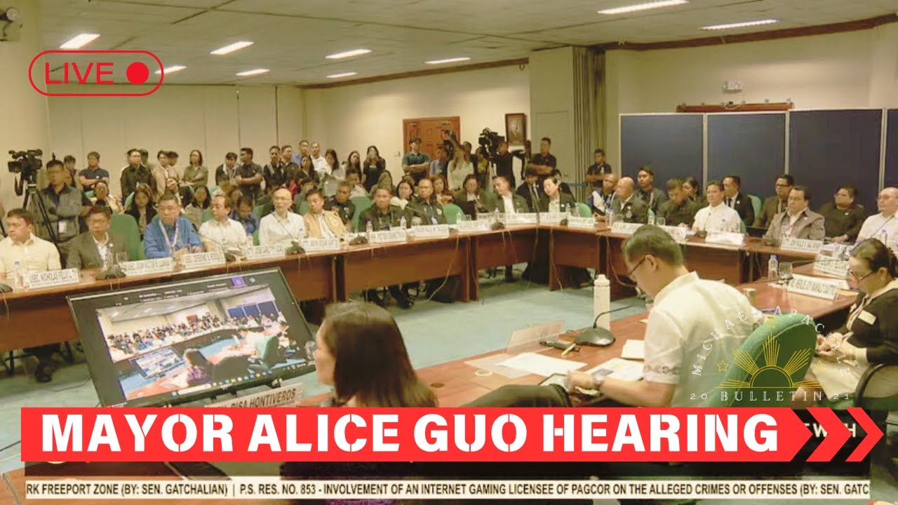 Mayor Alice Guo Hearing Live July 10 2024 POGO Bamban Tarlac Hearing ...