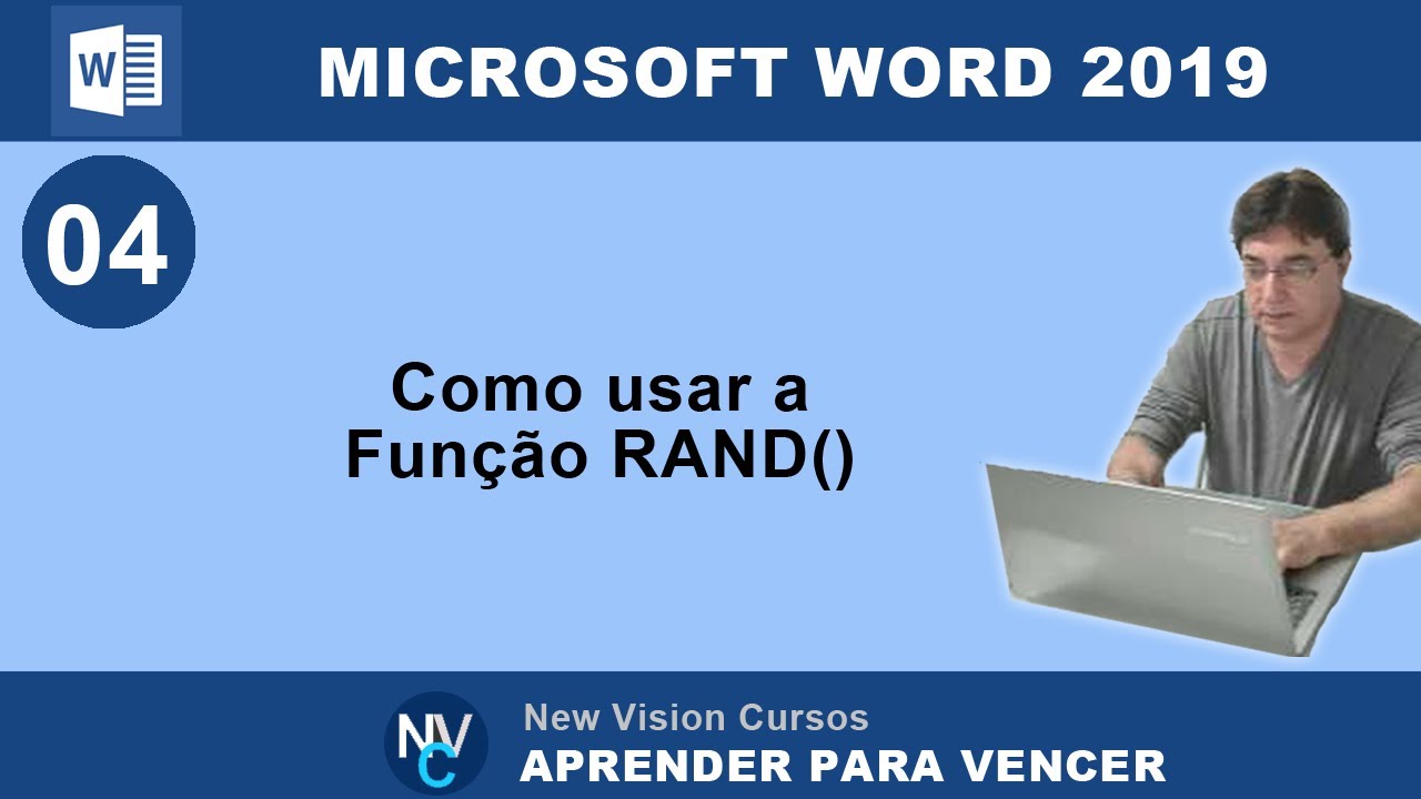 Word 2019 Aula 04 - Aprendendo a Função Rand - YouTube