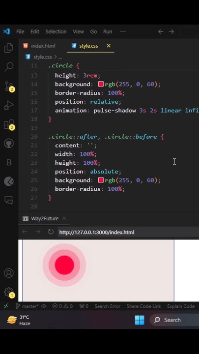 Pulse Animation Css Coding Javascript Htmlcsswebsite Htmltutorial Csstutorial Csstricks