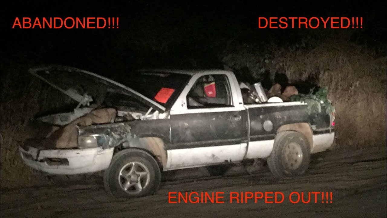 Destroyed & Abandoned 1994 Dodge Ram!!! Engine? RIPPED OUT!!! - YouTube